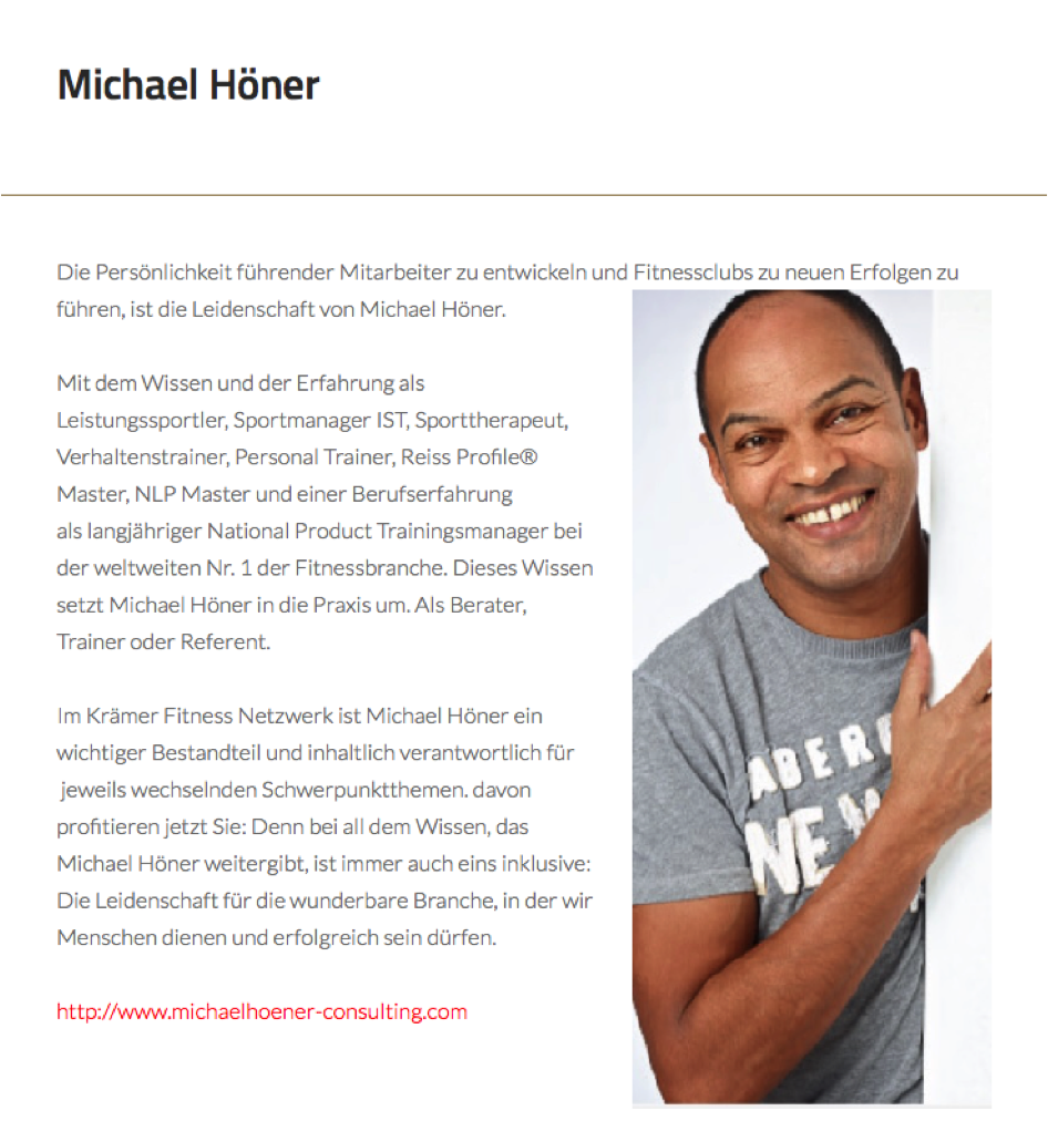 Krämer Netzwerk | Michael Höner Consulting
